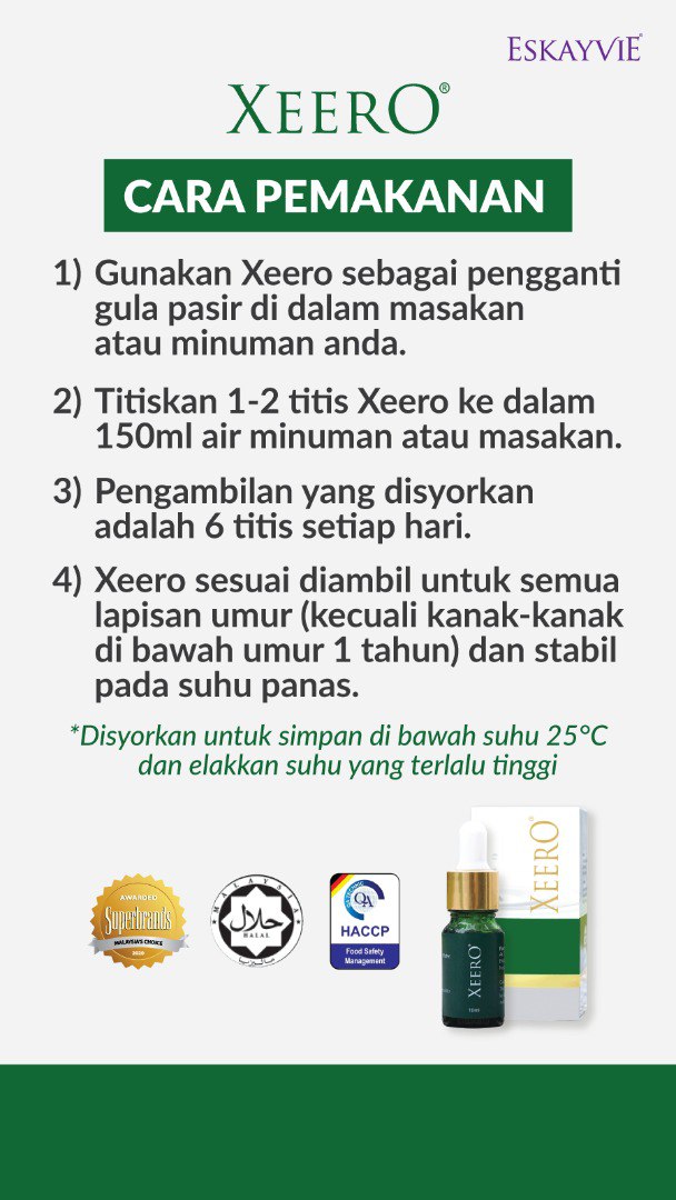 Xeero® (1 botol = 10ml) – Eskayvie Store